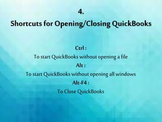 Essential QuickBooks Keyboard Shortcuts You Should Know | PPT