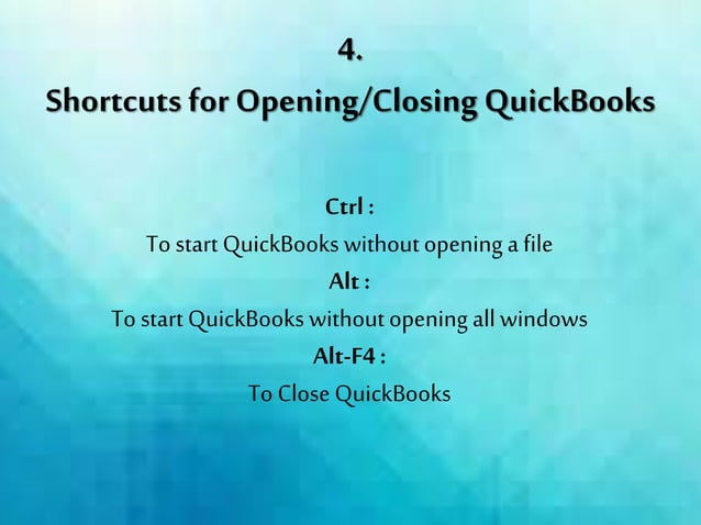 Essential QuickBooks Keyboard Shortcuts You Should Know | PPT