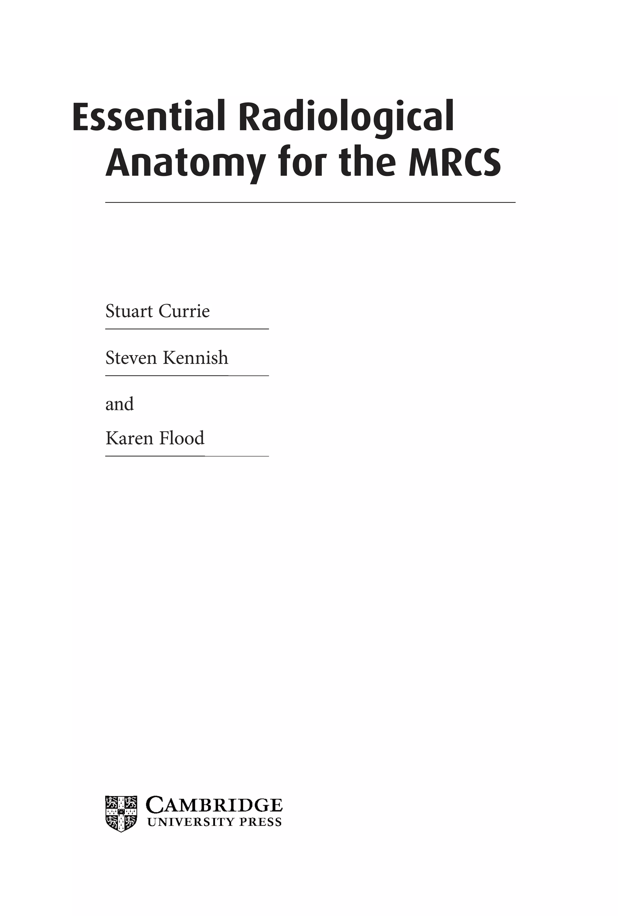Essential radioloic anatomy_mrcs | PDF