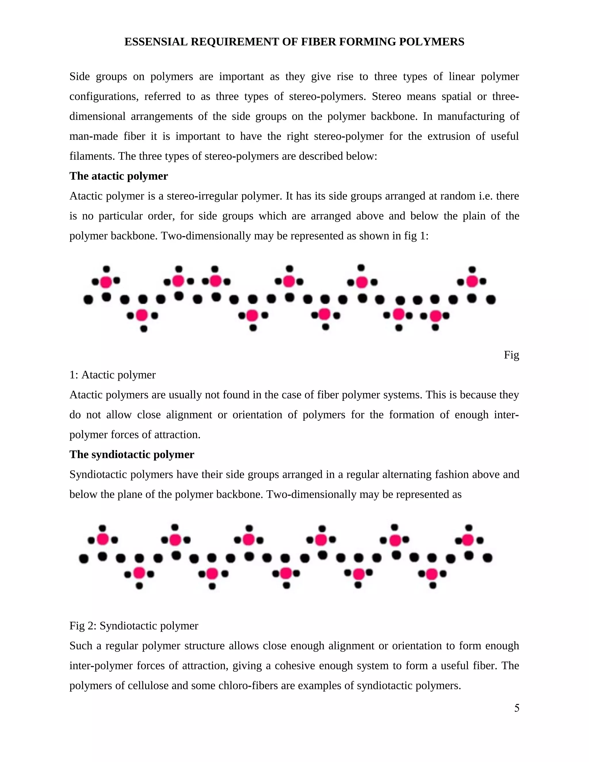 Essential requirements of fiber forming polymers | PDF