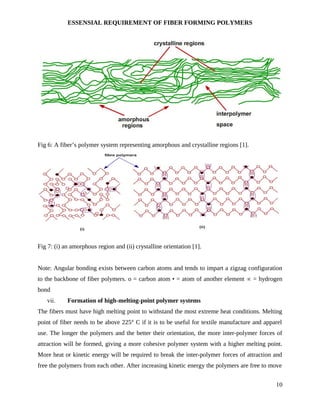 Essential requirements of fiber forming polymers | PDF