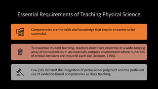 Essential requirements of teaching physical science | PPTX ...
