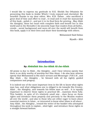 Essential rights in Islam – Mohammed Said Dabas | PDF