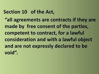 Essentials of valid contract Dr.R.JOLLY ROSALIND SILVA | PPT