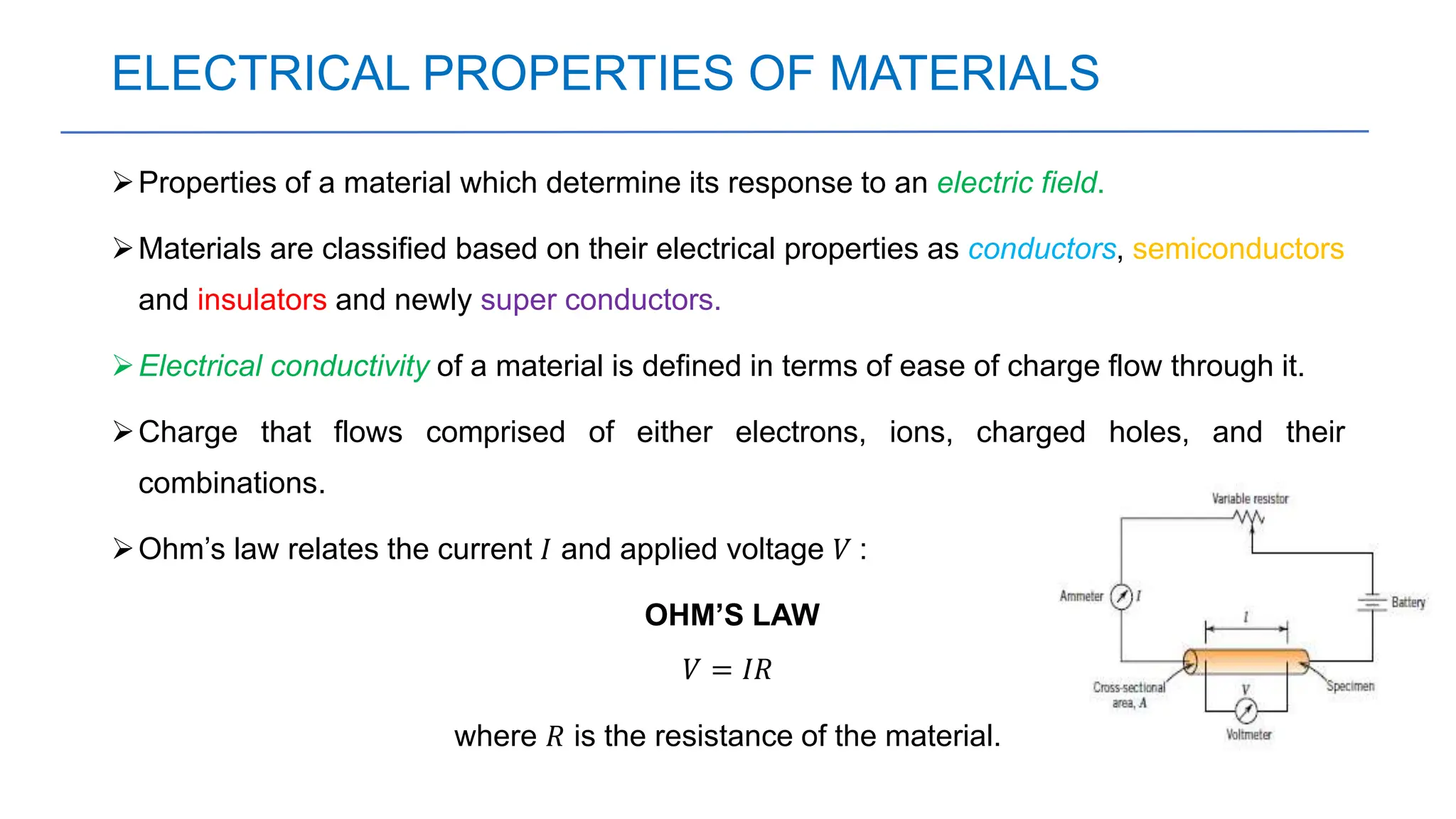 Electrical and Magnetic Properties of Materials | PPTX