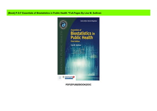 P.D.F Essentials of Biostatistics in Public Health ^Full.Pages By Lisa ...
