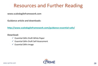 10 Safe Essential Elements to Achieve the Benefits of SAFe | PPT