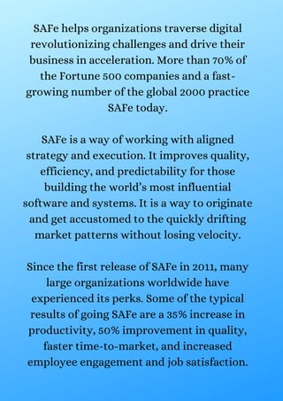 Essential SAFe most common challenges moving to scaled agile framework ...