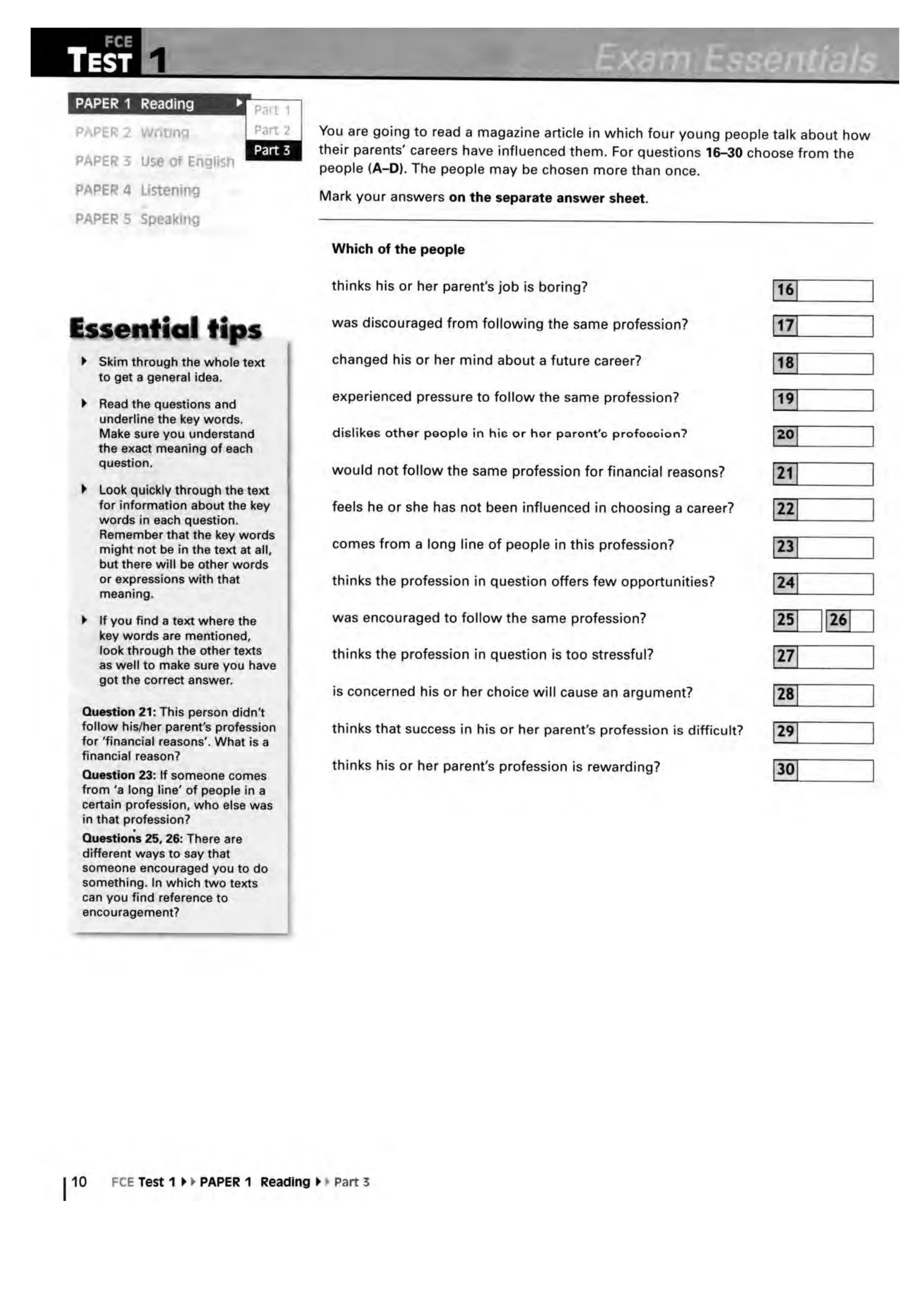 Essentials book exam essentials-fce | PDF
