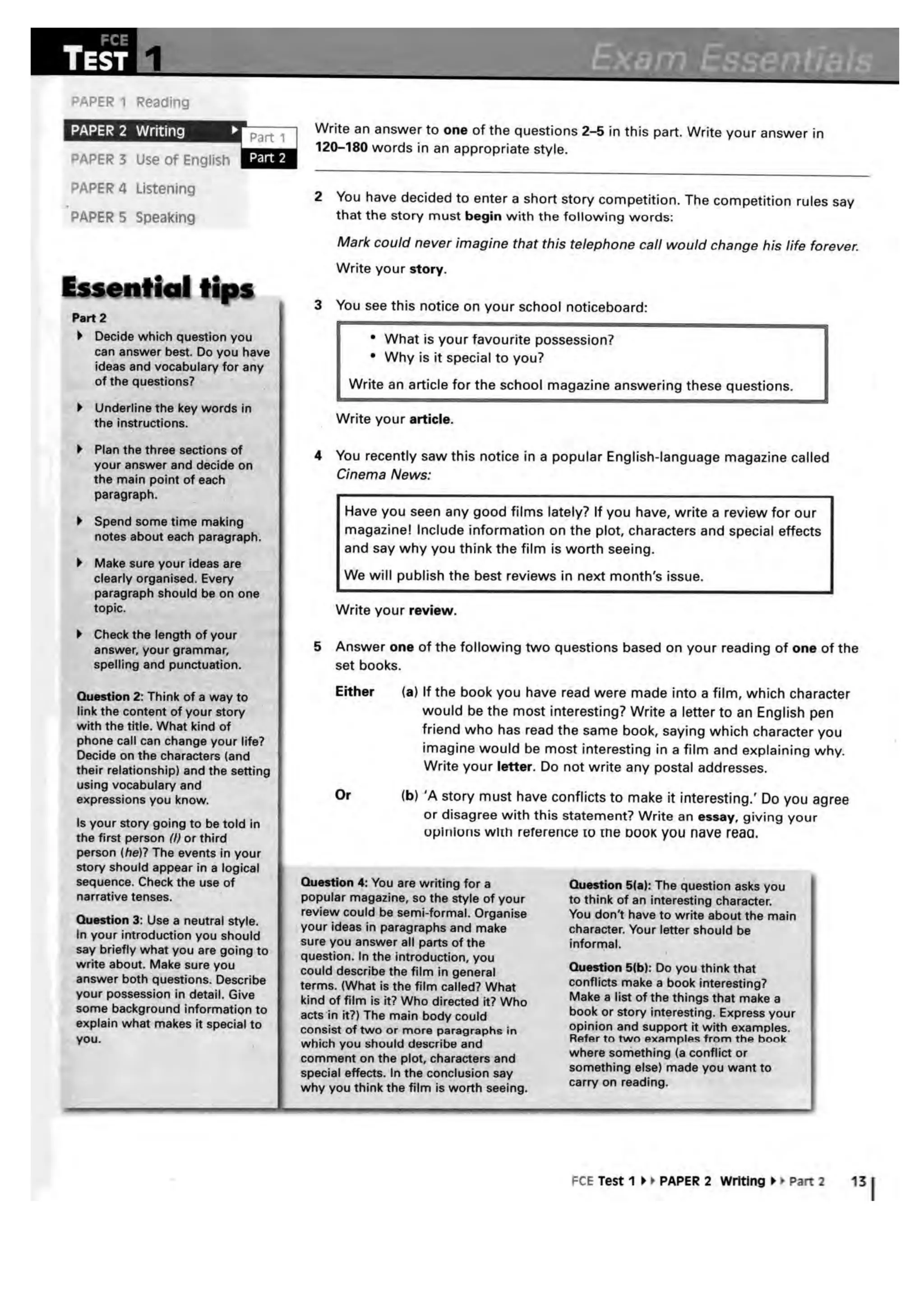 Essentials book exam essentials-fce | PDF
