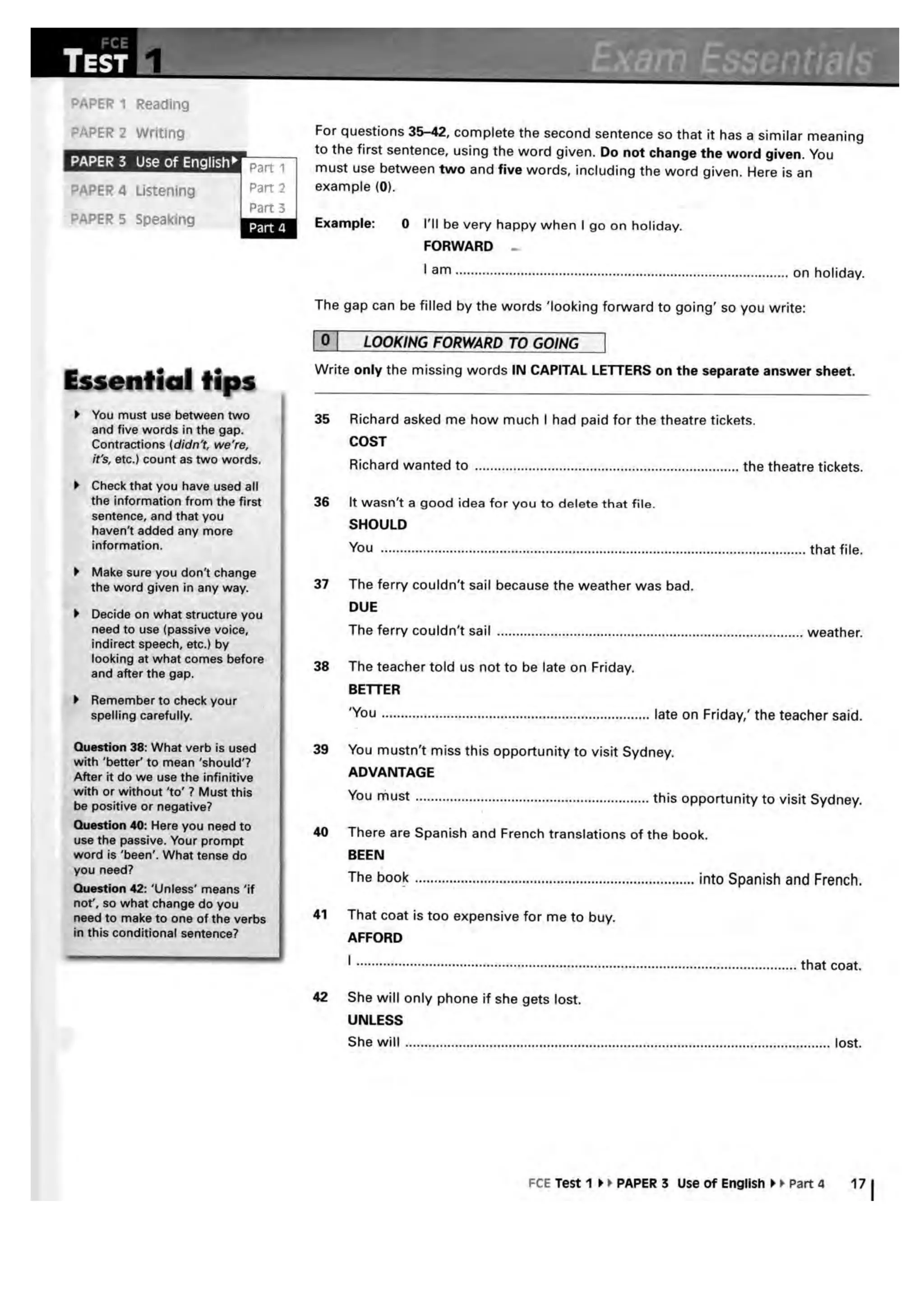 Essentials book exam essentials-fce | PDF