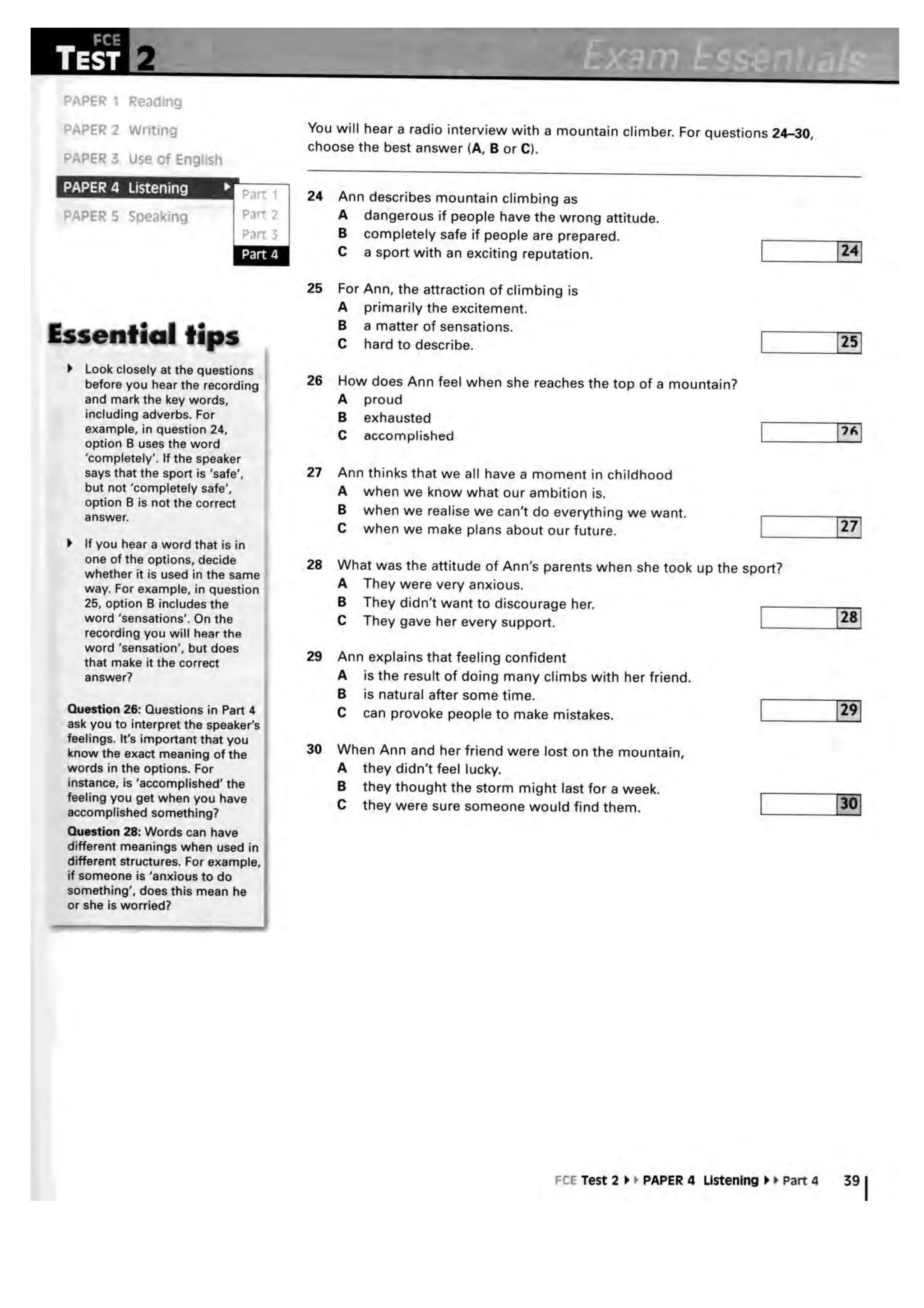 Essentials book exam essentials-fce | PDF