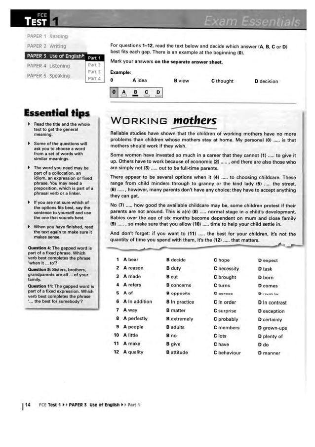 Essentials book exam essentials-fce | PDF