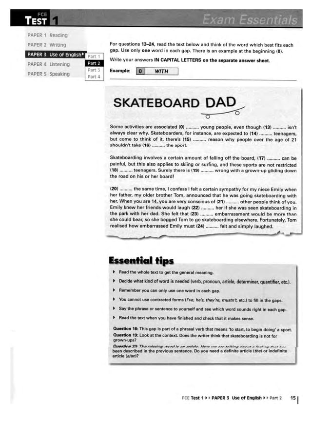 Essentials book exam essentials-fce | PDF