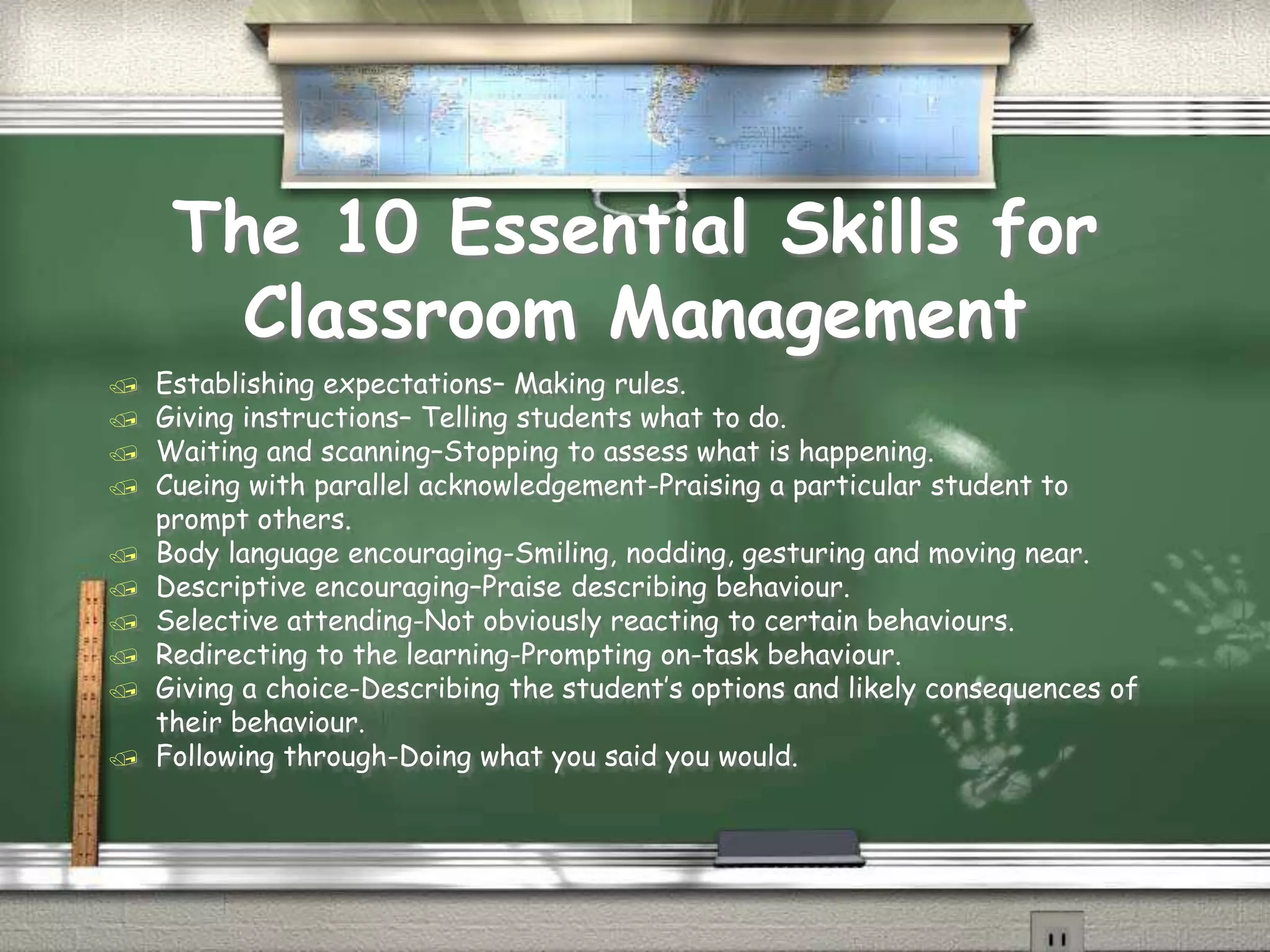 Essential skills for classroom management | PPT