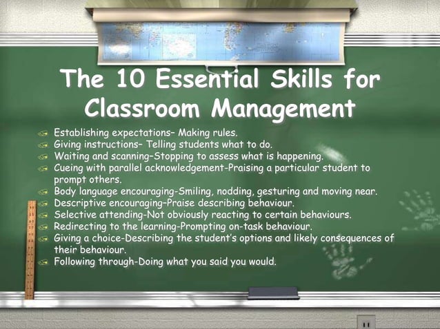 Essential skills for classroom management | PPT