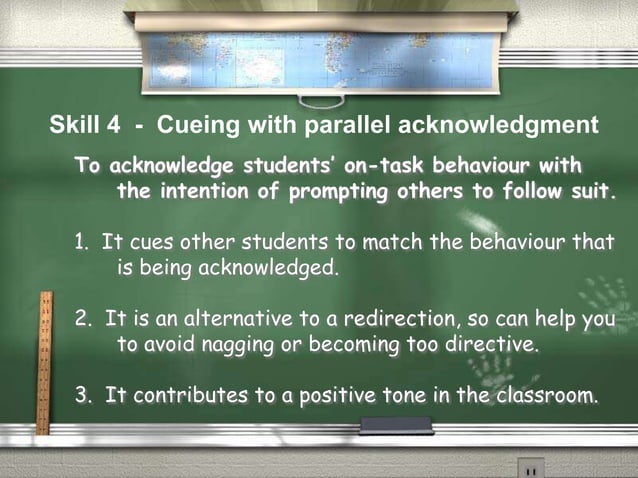 Essential skills for classroom management