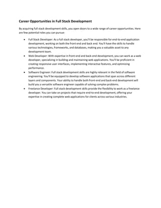 Essential Skills for Full Stack Developers: Mastering the Art of ...