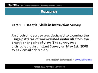 Essential skillsskillplan | PPSX