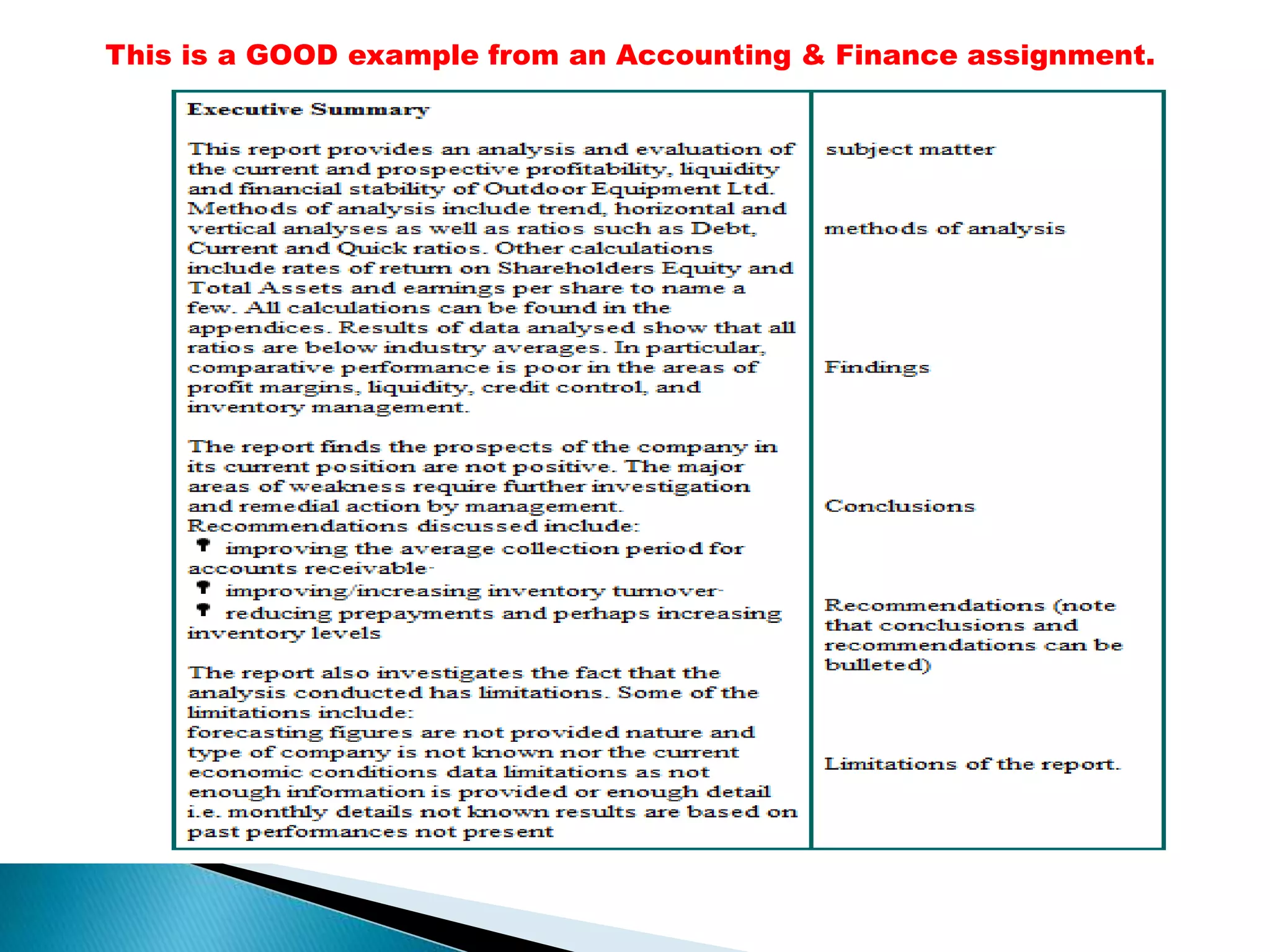 Essentials of a good report | PPTX