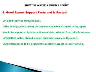 Essentials of a good report | PPTX