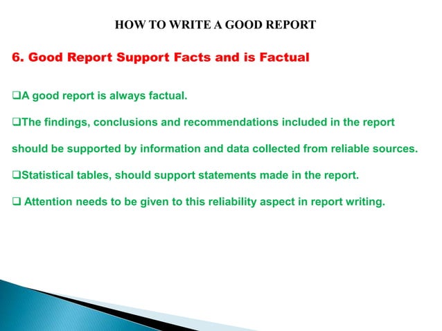 Essentials of a good report | PPTX | Business | Business and Finance