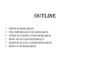 ESSENTIALS OF A GOOD RESEARCH AND TWO.pptx