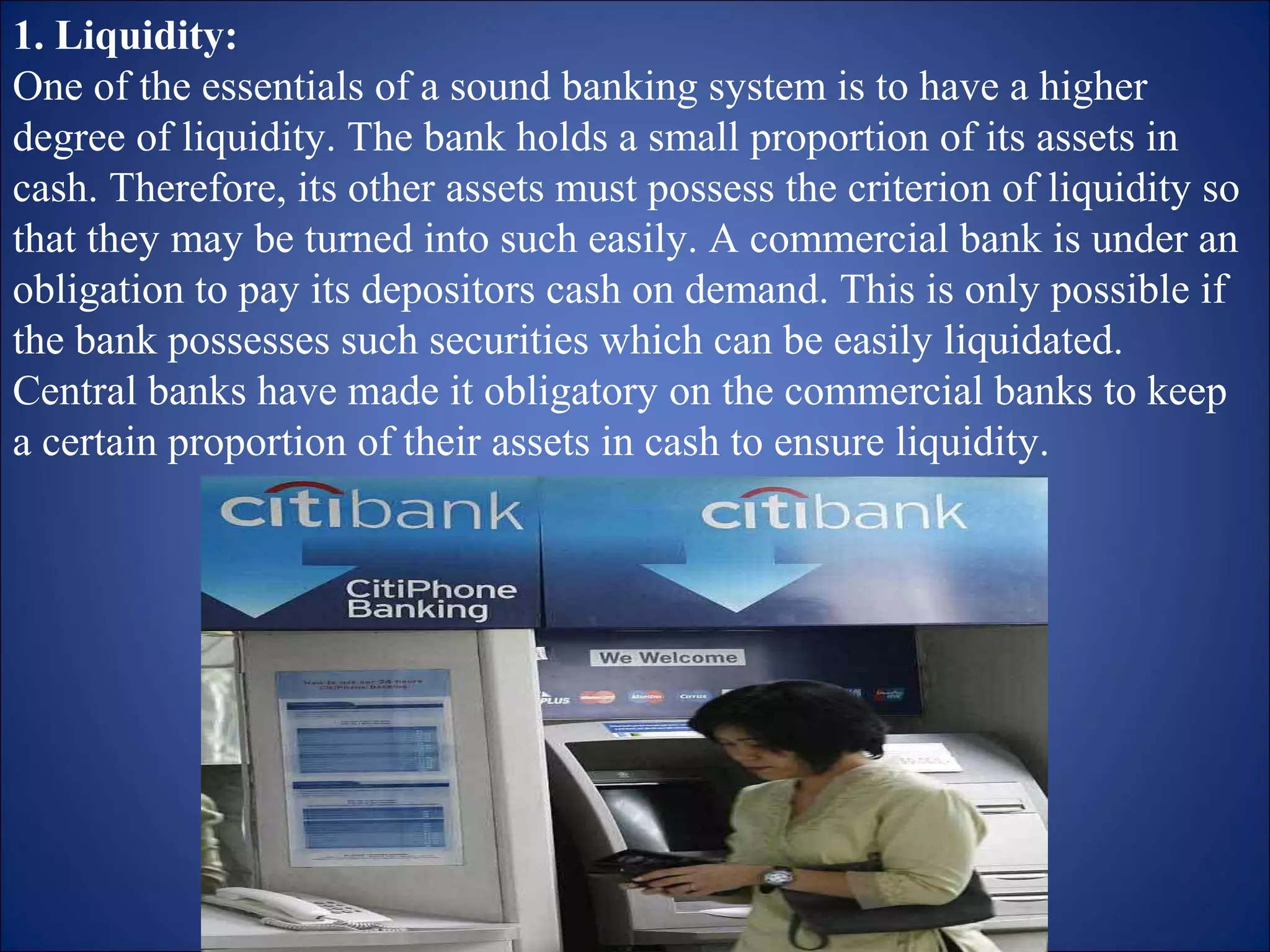 Essentials of a sound banking system- Nelson Fernandes | PPT