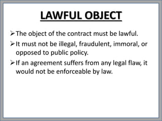 Essentials of a valid contract | PPTX | Business | Business and Finance