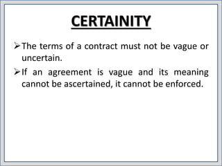 Essentials of a valid contract | PPTX | Business | Business and Finance