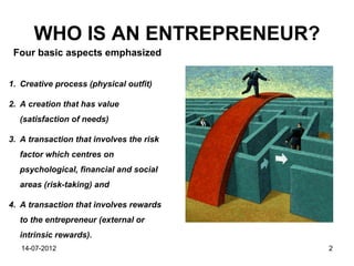 Essentials of being an entrepreneur visuals syal | PPT