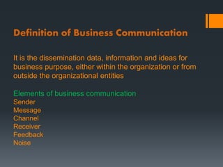 ESSENTIALS OF BUSINESS COMMUNICATION | PPTX | Career Advice | Careers
