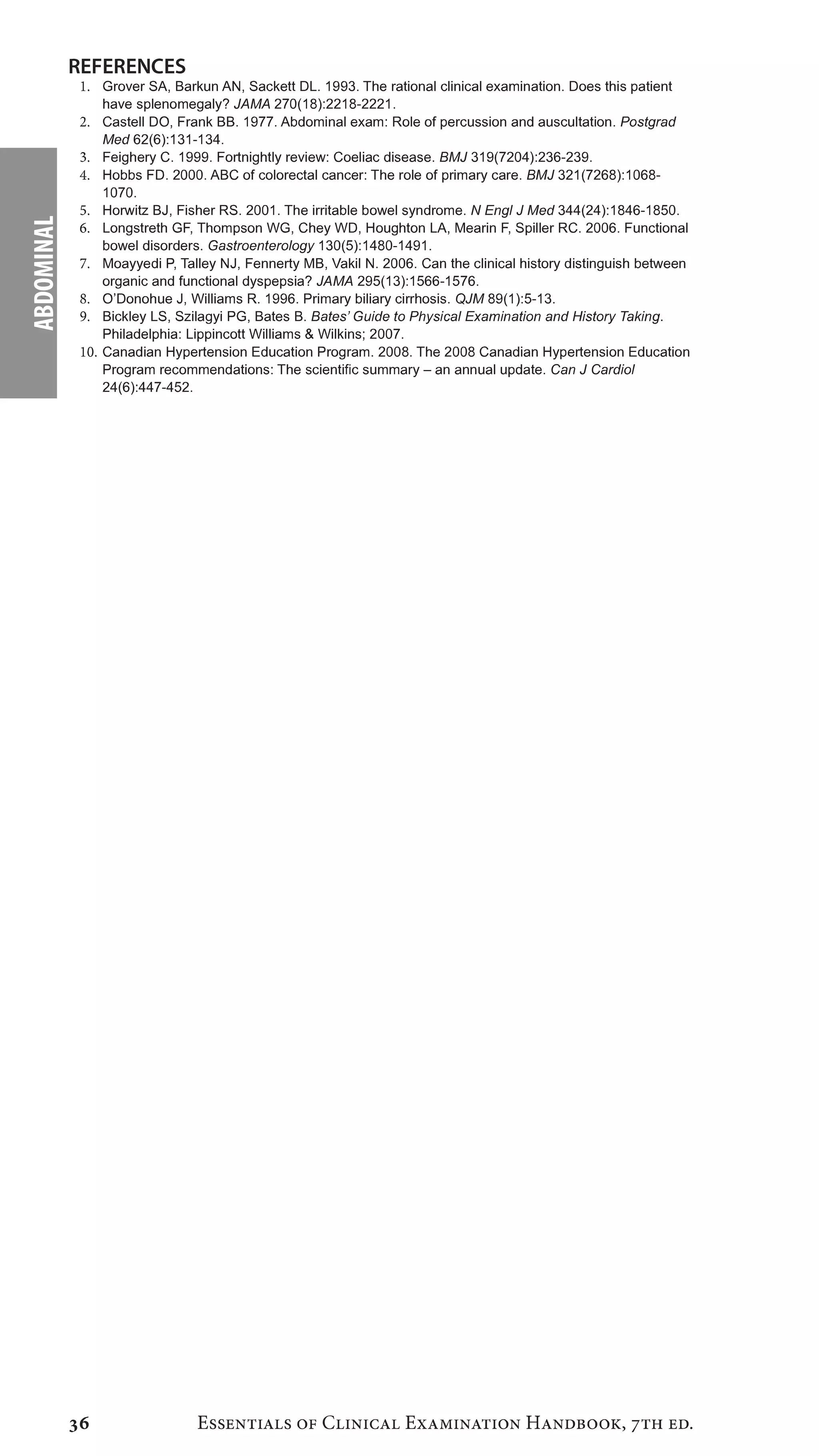 Essentials of clinical examination handbook 7 e (2013)[pdf][koudiai ...