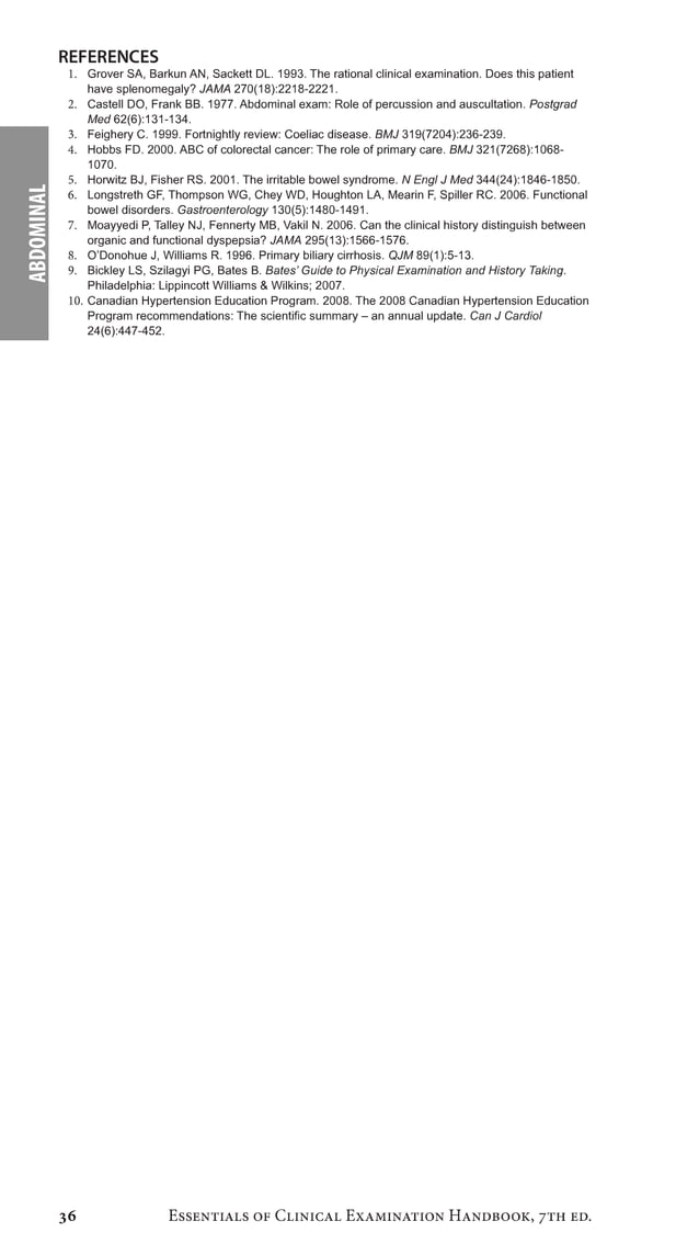 Essentials of clinical examination handbook 7 e (2013)[pdf][koudiai ...