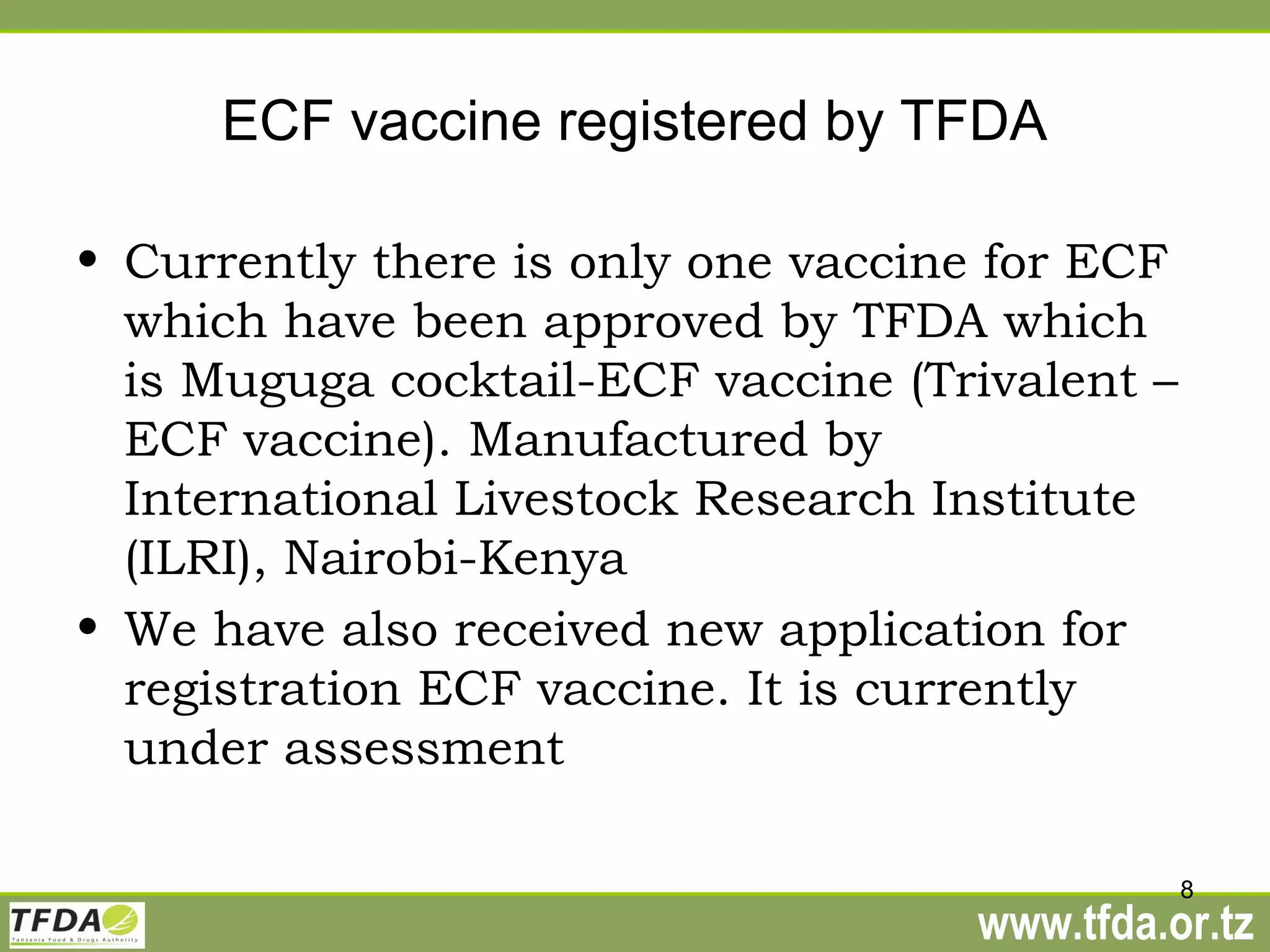 The role of (Tanzania Food and Drugs Authority) TFDA in the control of ...