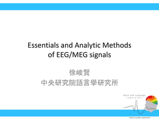 Essentials of EEG/MEG | PPTX