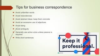 Essentials of effective business writing | PPTX