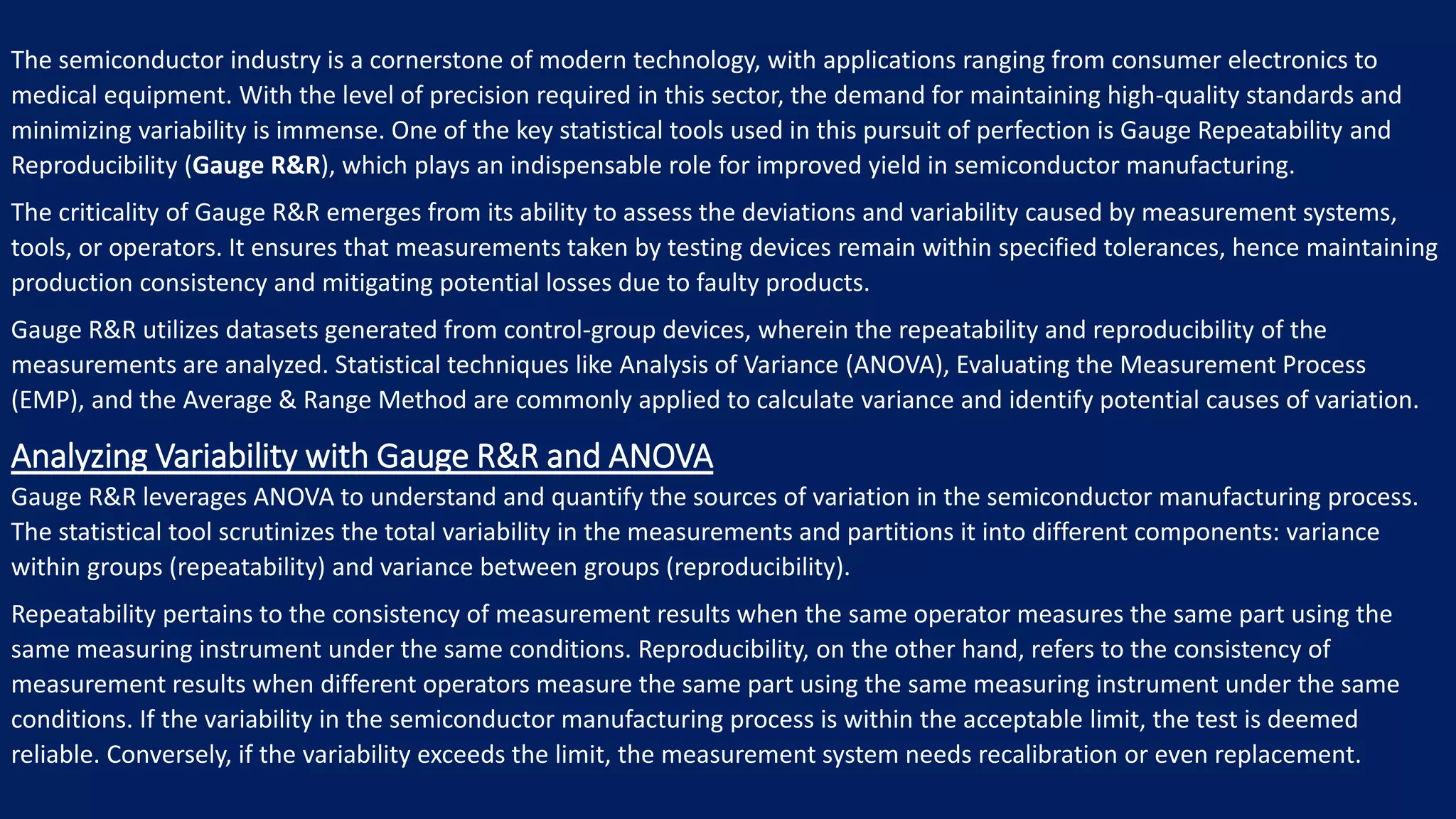 Essentials of Gauge R&R in Ensuring Quality in Semiconductor ...