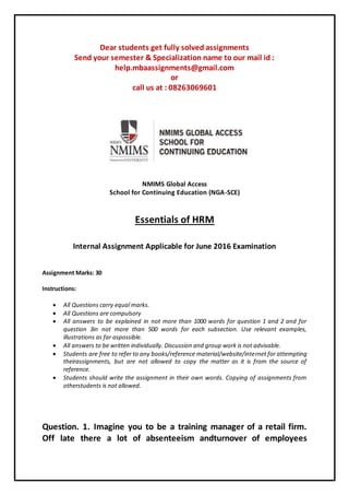 Essentials of hrm | DOCX