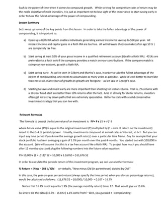 Essentials of Investing Series - Lesson 1 - How to become a millionaire ...