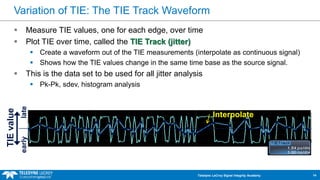 Essentials of jitter part 1 The Time Interval Error: TIE | PDF