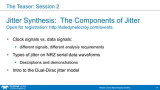 Essentials of jitter part 1 The Time Interval Error: TIE | PDF