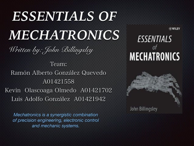 Essentials of mechatronics | PDF