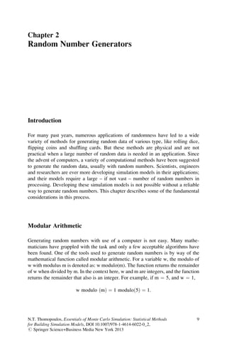 Essentials of monte carlo simulation | PDF