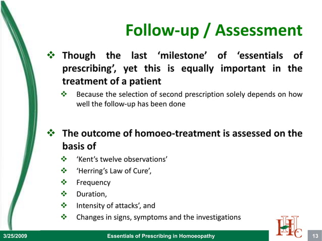 Essentials Of Prescribing In Homoeopathy | PPTX