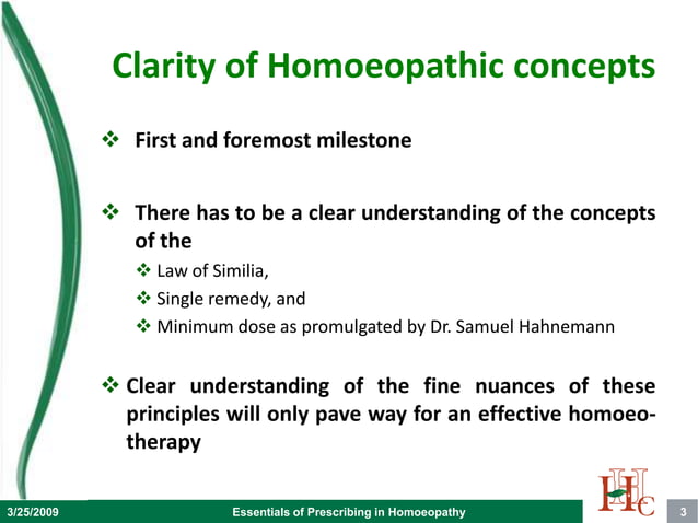 Essentials Of Prescribing In Homoeopathy | PPTX