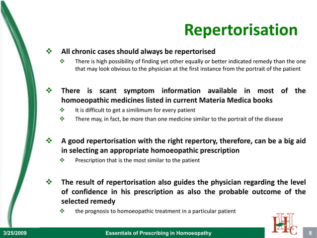 Essentials Of Prescribing In Homoeopathy | PPTX