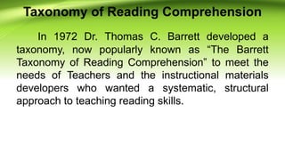 Essentials of Reading comprehension | PPTX | Science