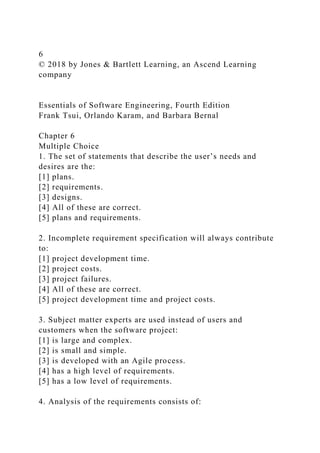 Essentials of Software Engineering, Fourth EditionFrank Tsui, Or.docx