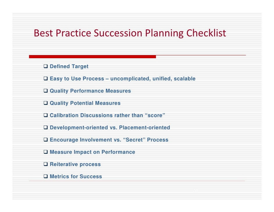 Essentials Of Succession Planning